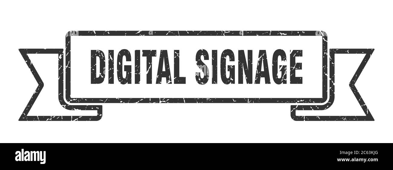 Digital signage ribbon ribbon hi-res stock photography and images - Alamy