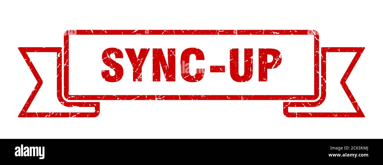 sync-up ribbon. sync-up grunge band sign. sync-up banner Stock Vector Image & Art - Alamy