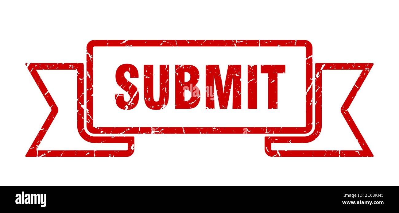 Submit banner template ribbon hi-res stock photography and images - Alamy