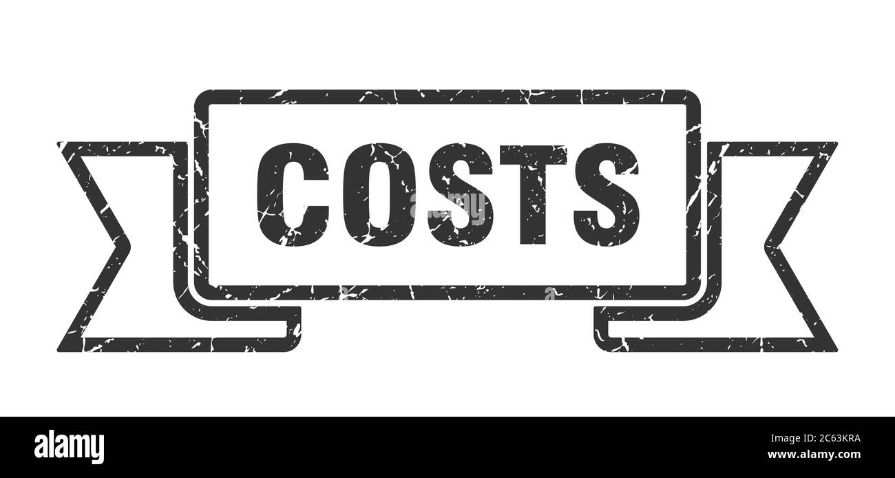 costs ribbon. costs grunge band sign. costs banner Stock Vector Image ...