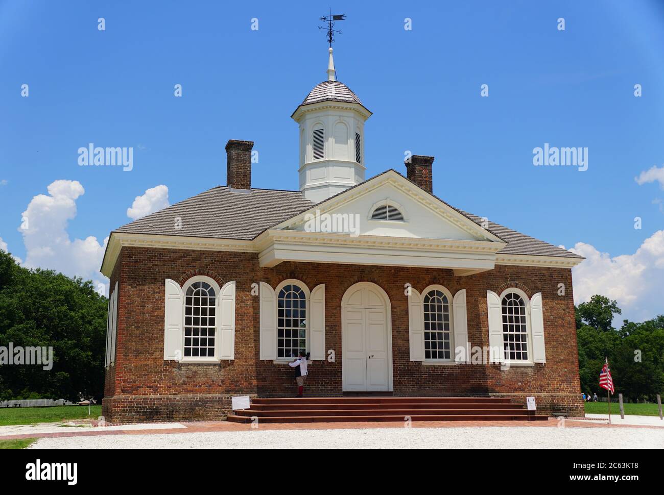 Williamsburg, Virginia, U.S.A - June 30, 2020 - The Courthouse building ...