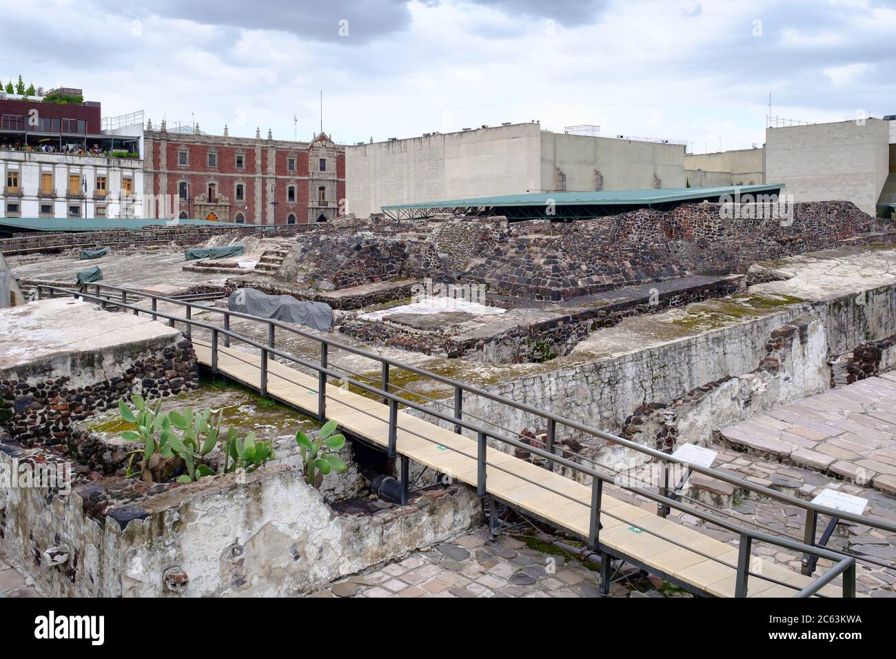 Aztec City Tenochtitlan Ruins