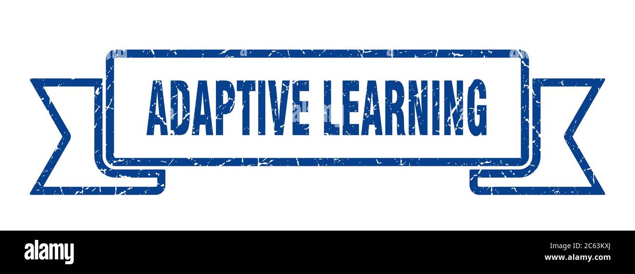 adaptive learning ribbon. adaptive learning grunge band sign. adaptive ...