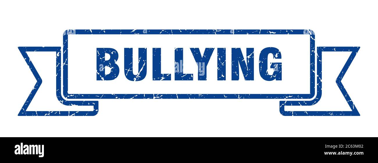 bullying ribbon. bullying grunge band sign. bullying banner Stock ...
