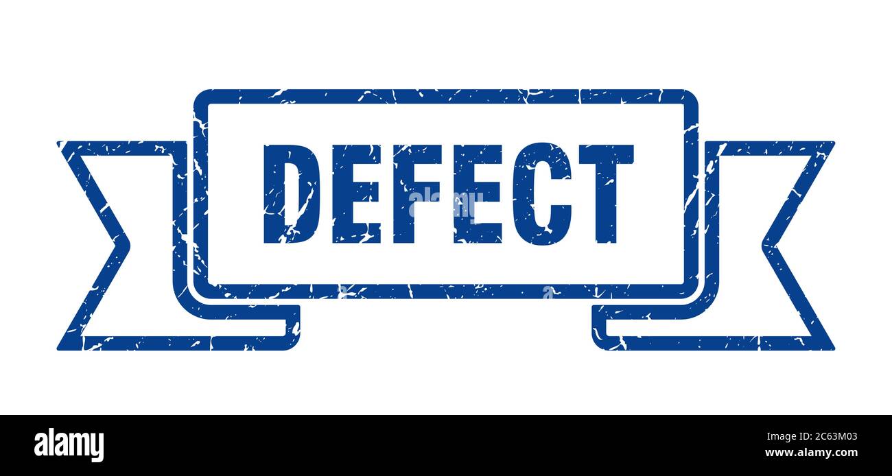 defect ribbon. defect grunge band sign. defect banner Stock Vector ...