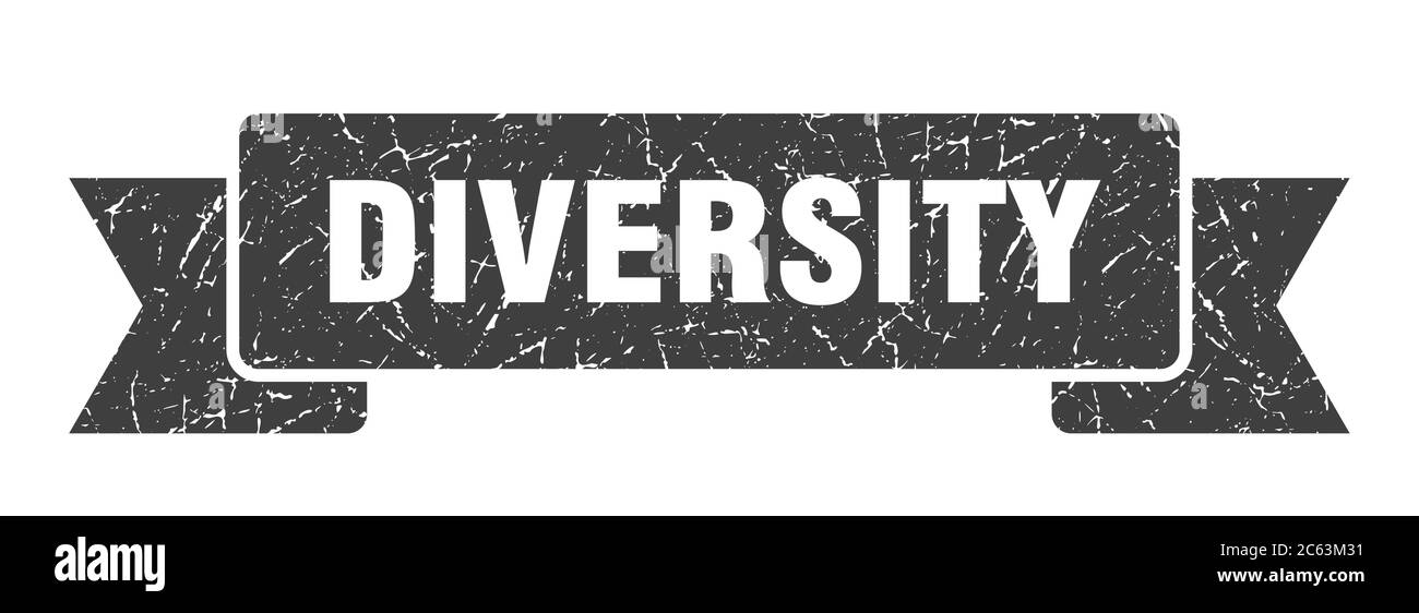 diversity ribbon. diversity grunge band sign. diversity banner Stock ...