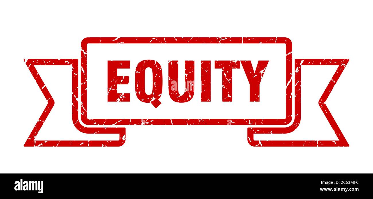 equity ribbon. equity grunge band sign. equity banner Stock Vector ...