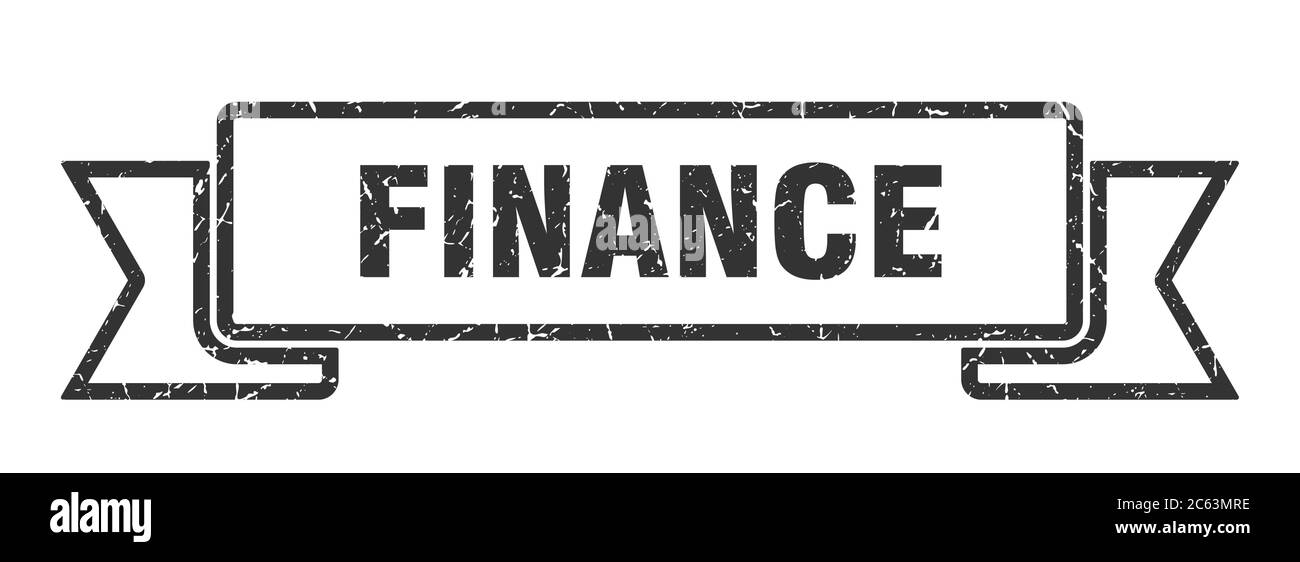 finance ribbon. finance grunge band sign. finance banner Stock Vector ...