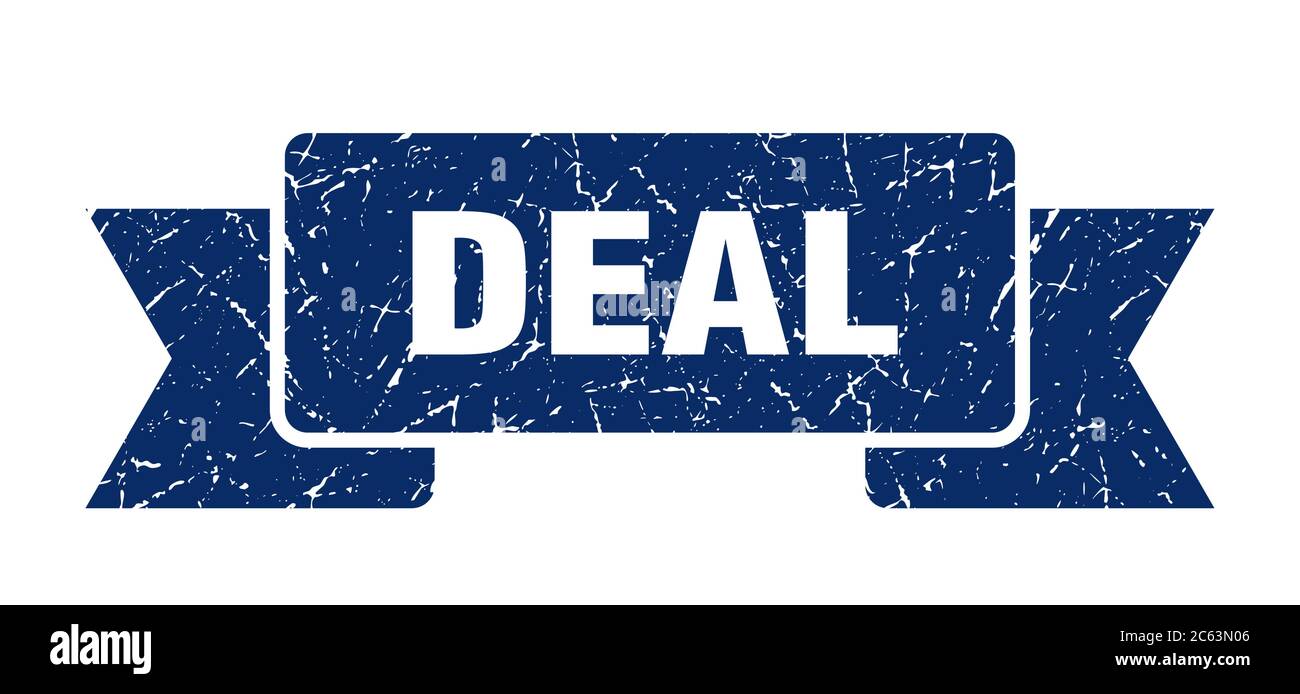 deal ribbon. deal grunge band sign. deal banner Stock Vector Image ...