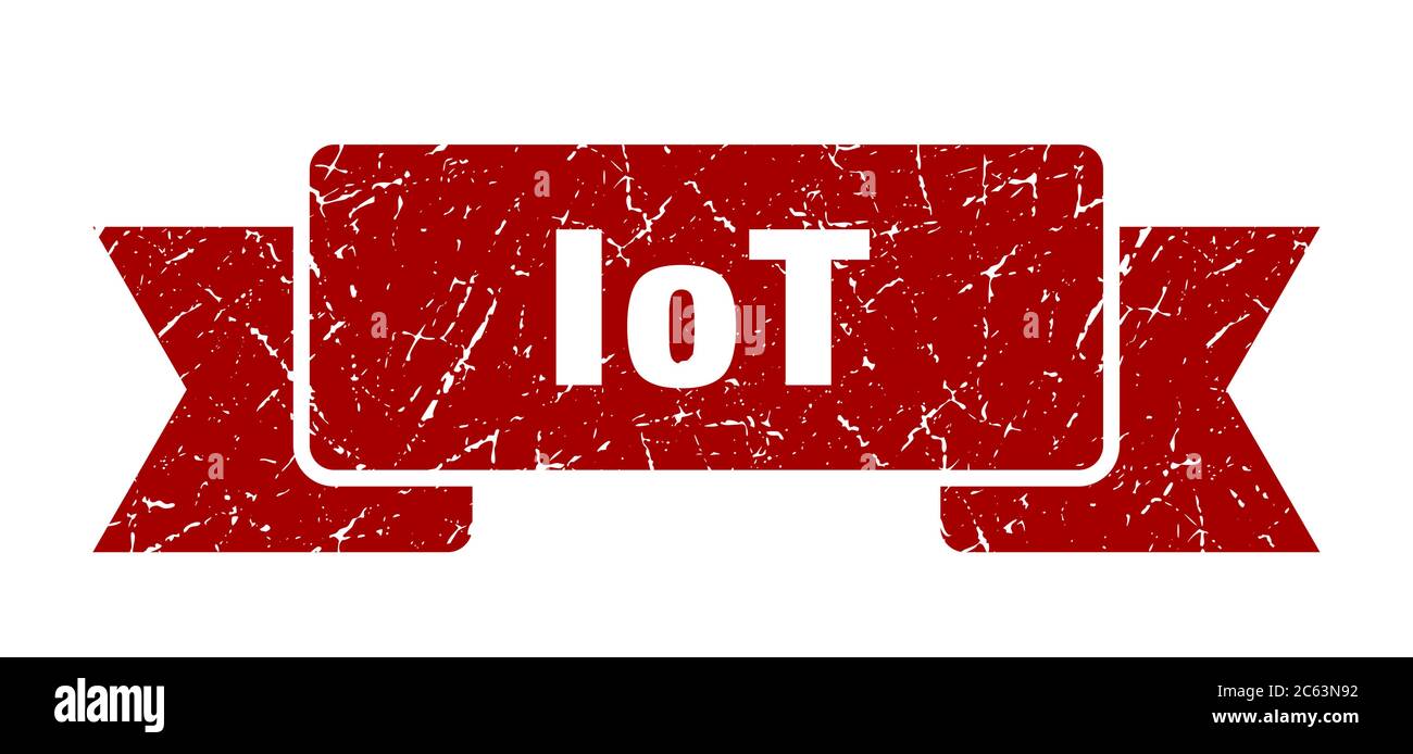 iot ribbon. iot grunge band sign. iot banner Stock Vector Image & Art ...