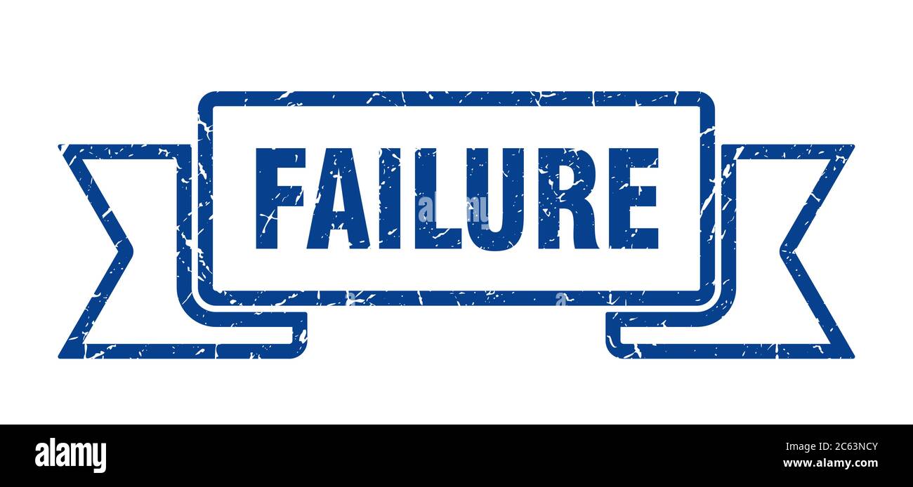 failure ribbon. failure grunge band sign. failure banner Stock Vector ...