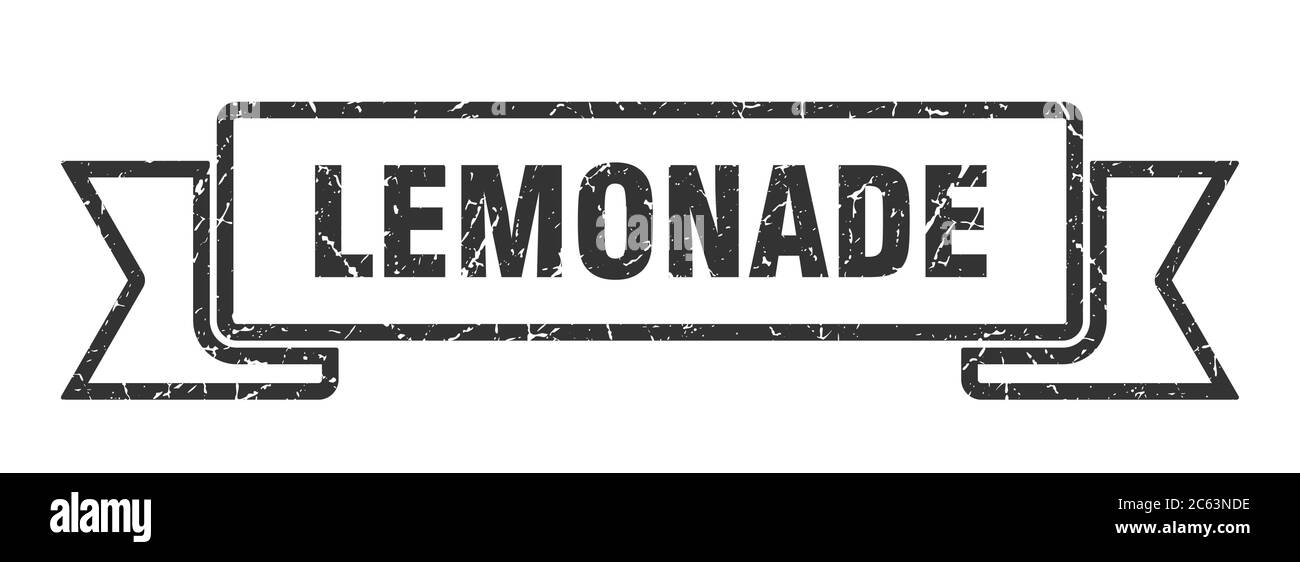lemonade ribbon. lemonade grunge band sign. lemonade banner Stock ...