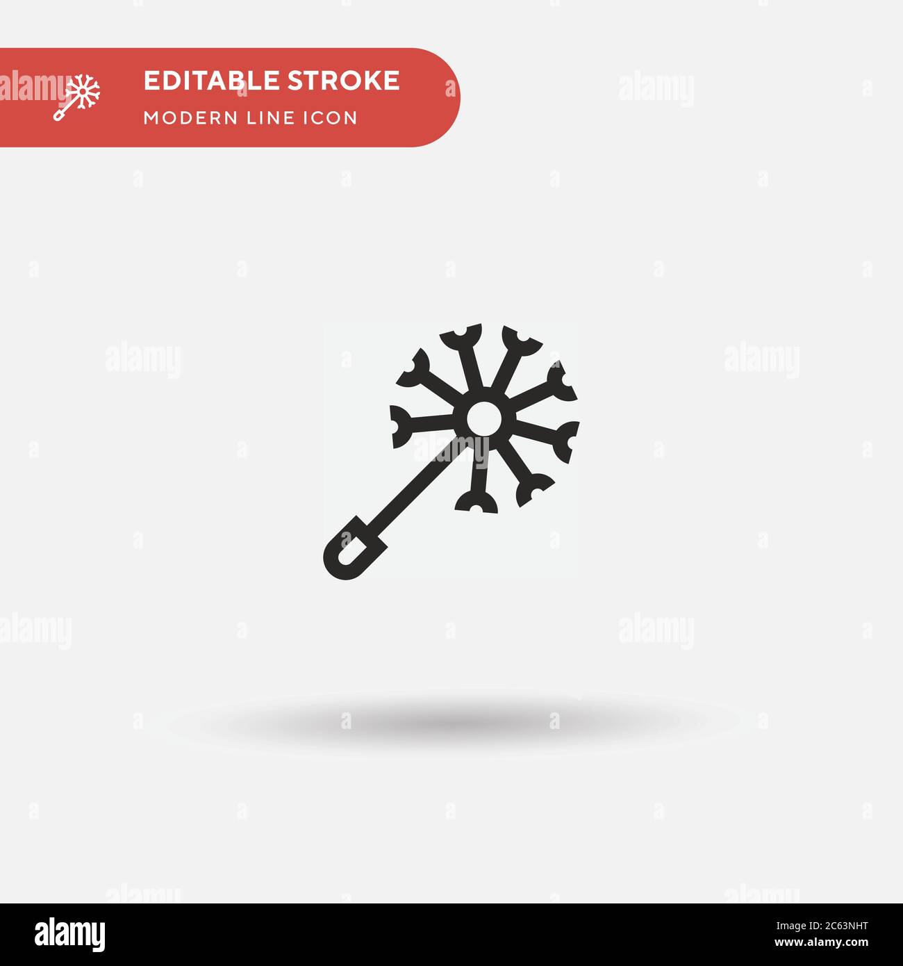 Dandelion Simple vector icon. Illustration symbol design template for ...