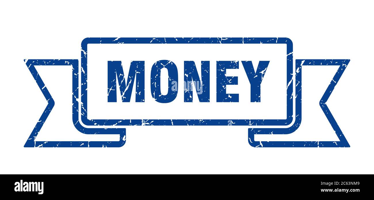 money ribbon. money grunge band sign. money banner Stock Vector Image ...