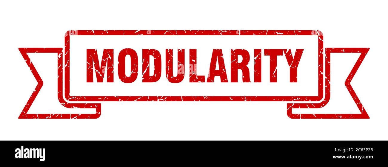 modularity ribbon. modularity grunge band sign. modularity banner Stock ...