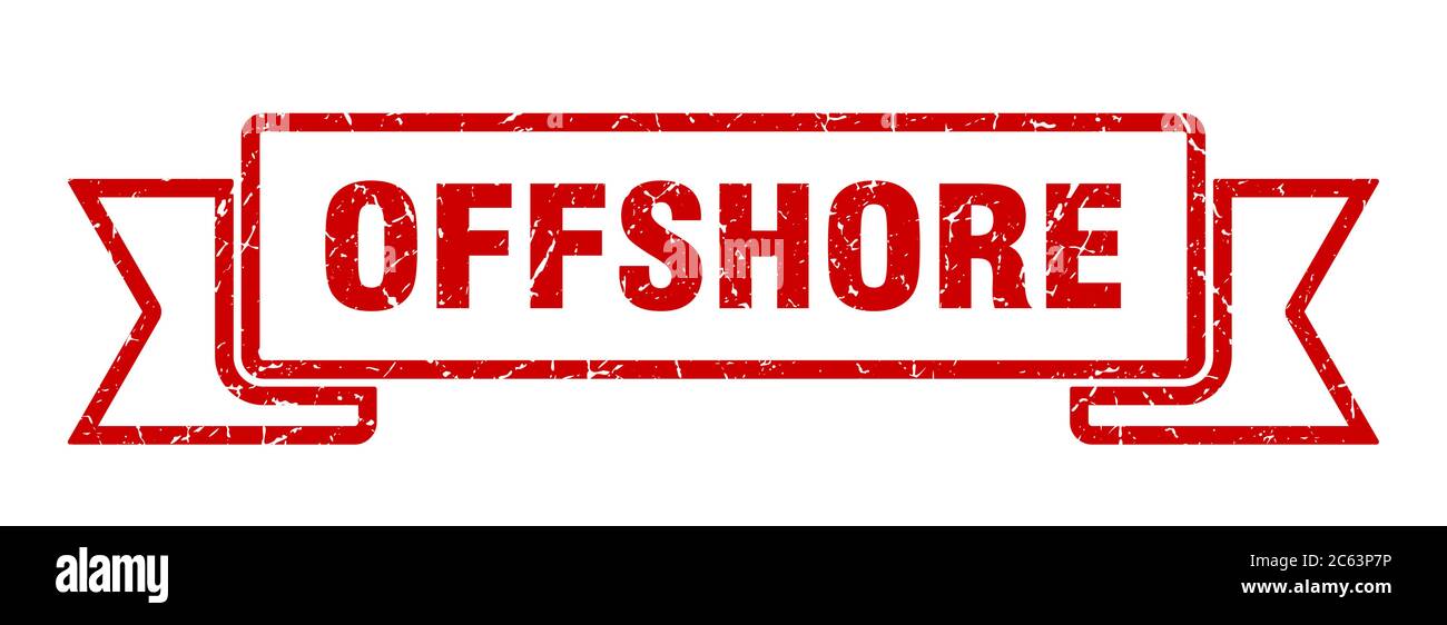 offshore ribbon. offshore grunge band sign. offshore banner Stock ...