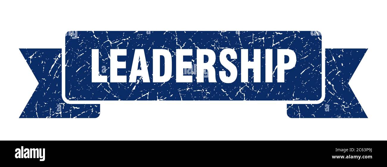 leadership ribbon. leadership grunge band sign. leadership banner Stock ...