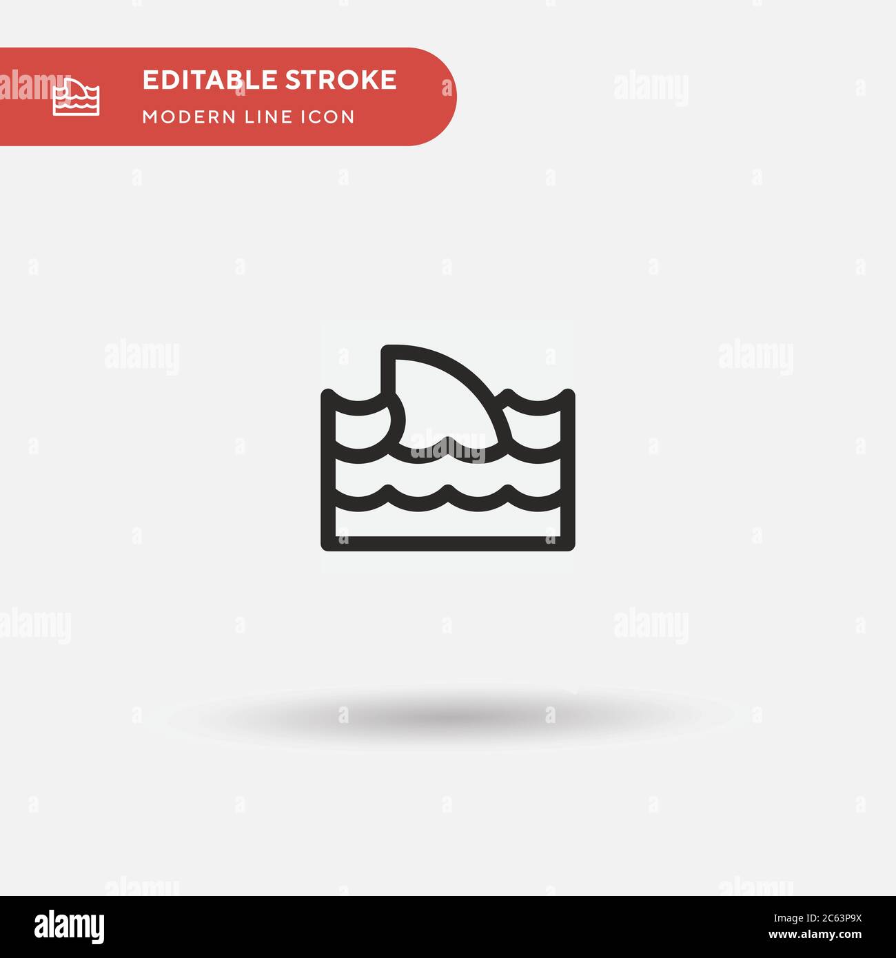 Shark bite outline hi-res stock photography and images - Alamy