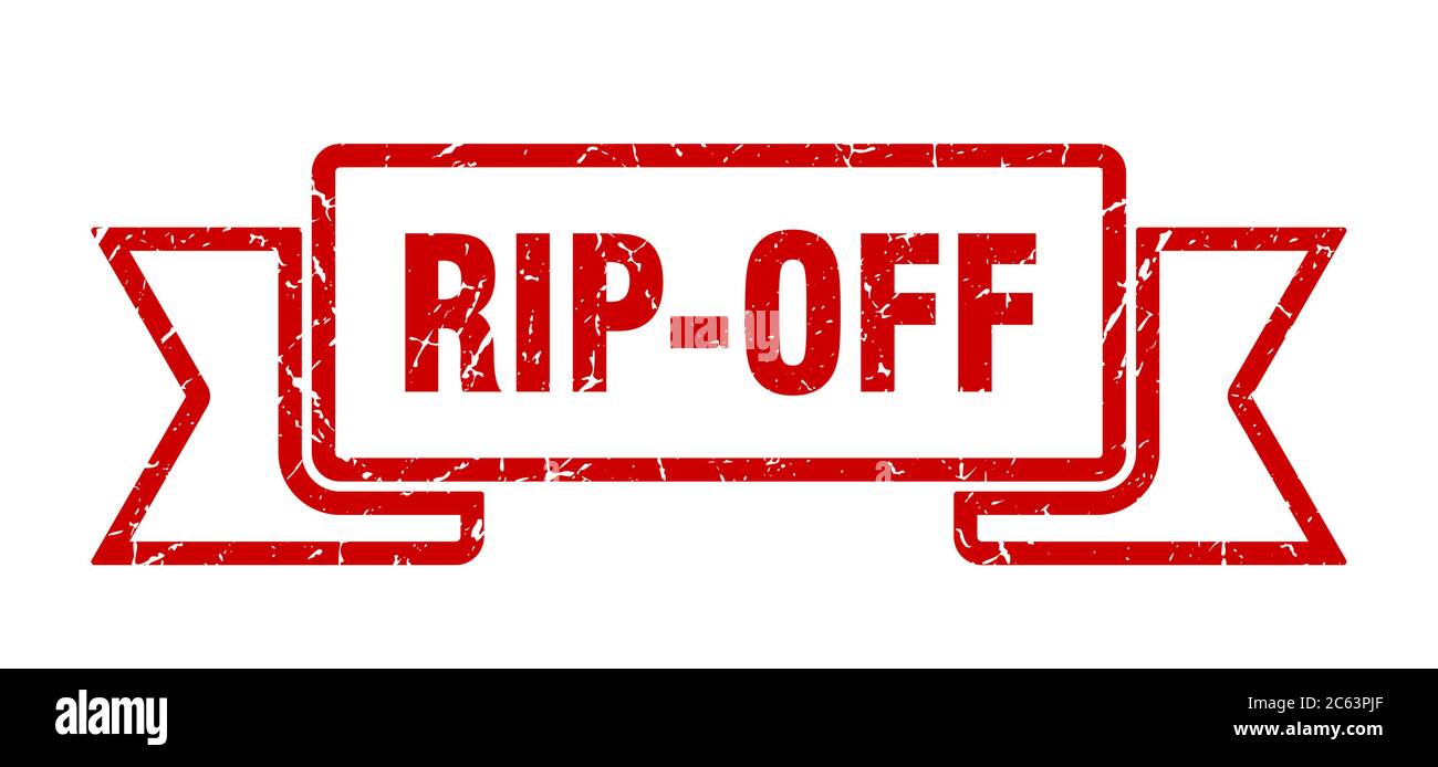 Rip off banner sign Stock Vector Images - Alamy