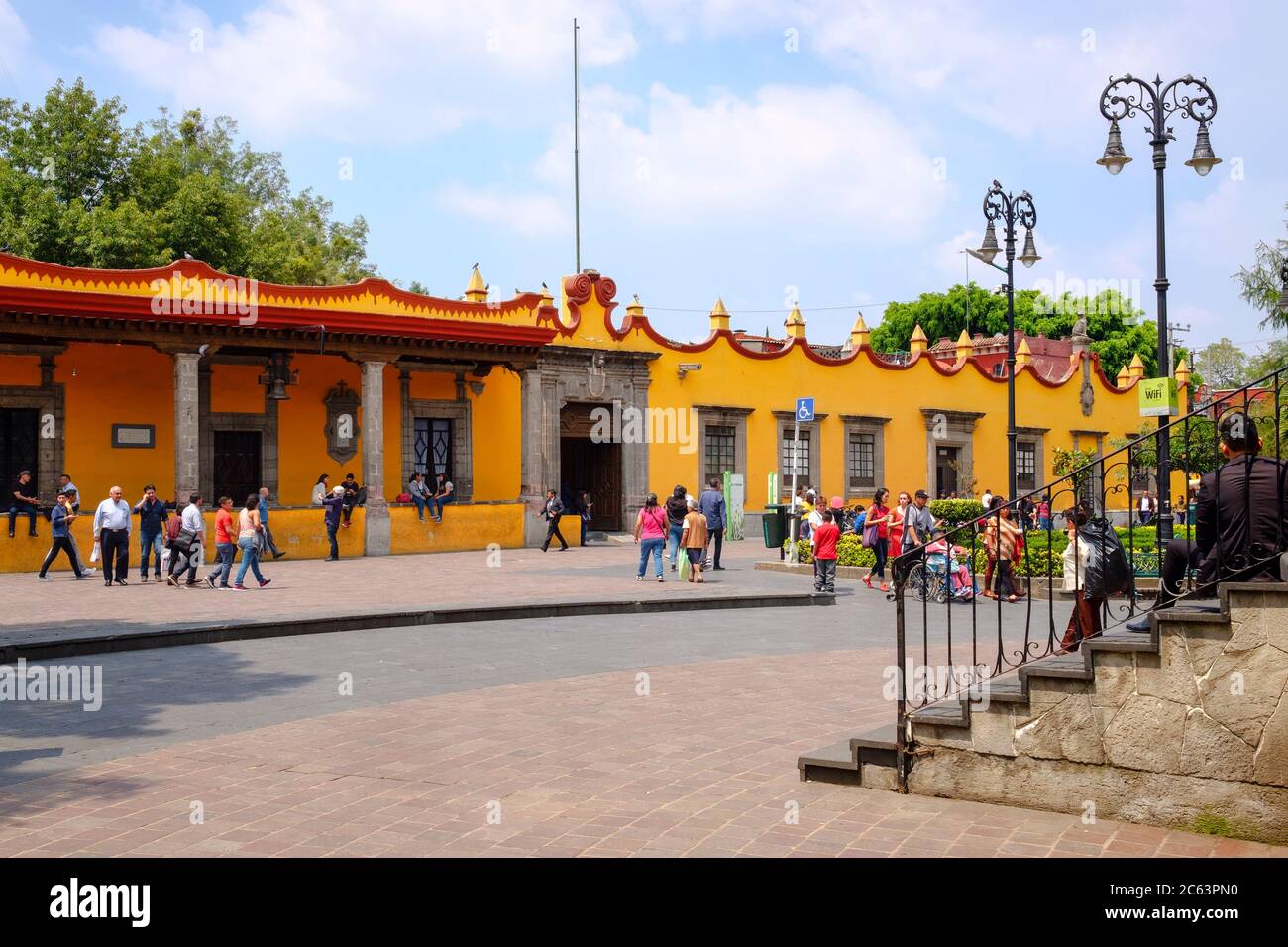 The main square and the town hall at the historic neighborhood of ...