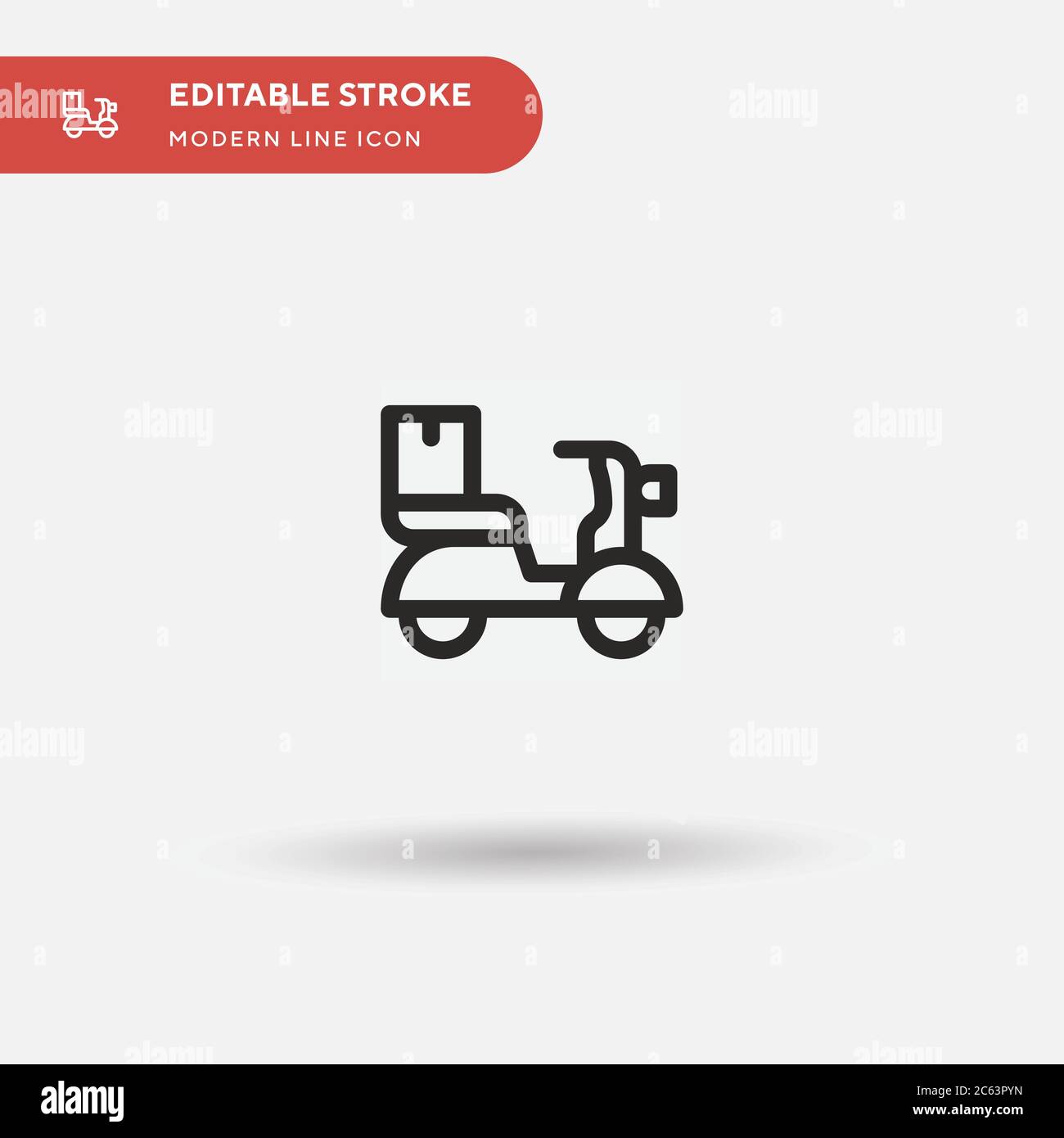 Scooter Simple vector icon. Illustration symbol design template for web ...
