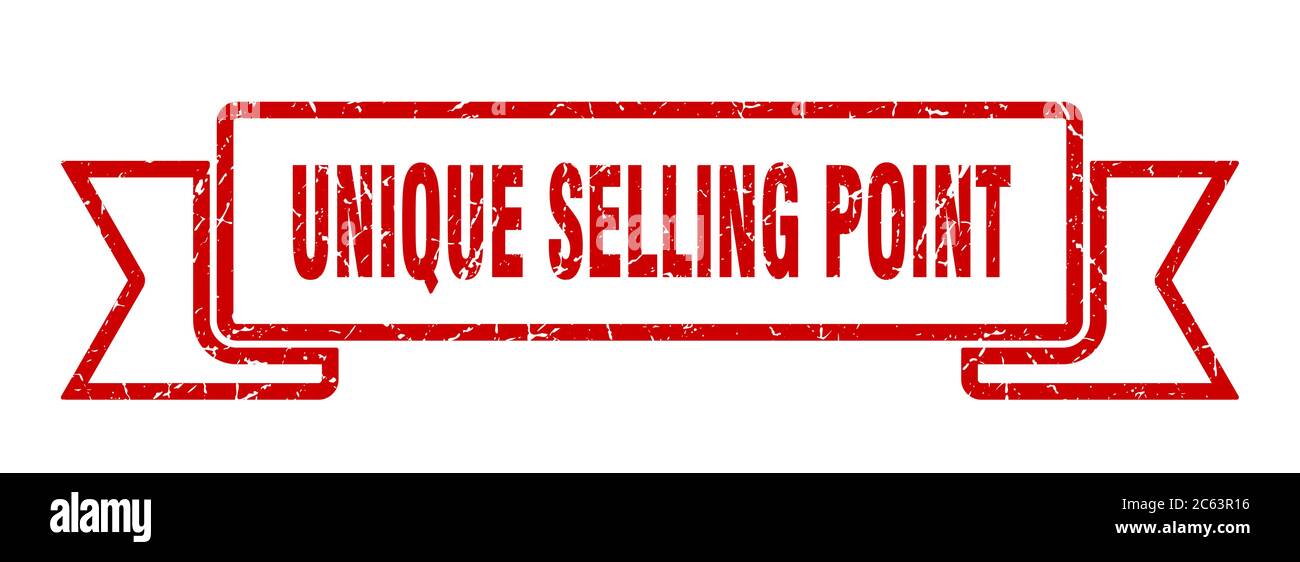 unique selling point ribbon. unique selling point grunge band sign ...