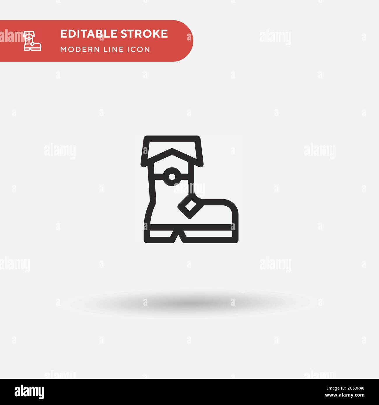 Boot Simple vector icon. Illustration symbol design template for web ...