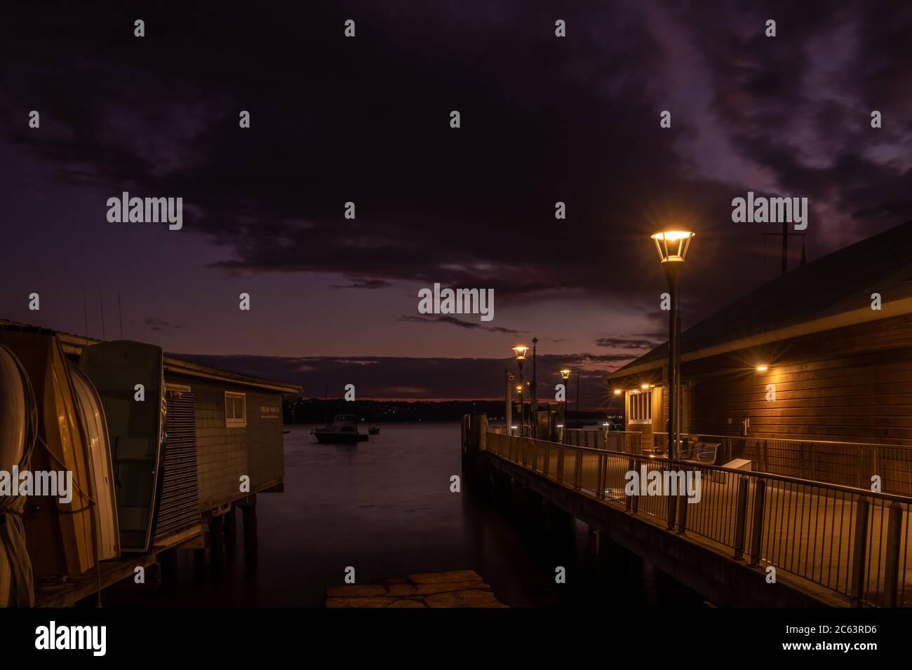 ferry stop and boat shed Stock Photo - Alamy