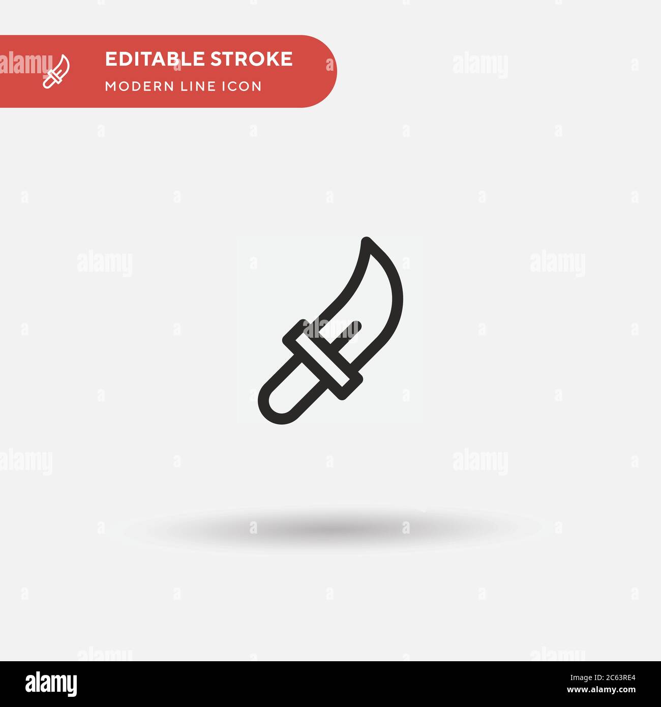 Knife Simple vector icon. Illustration symbol design template for web ...
