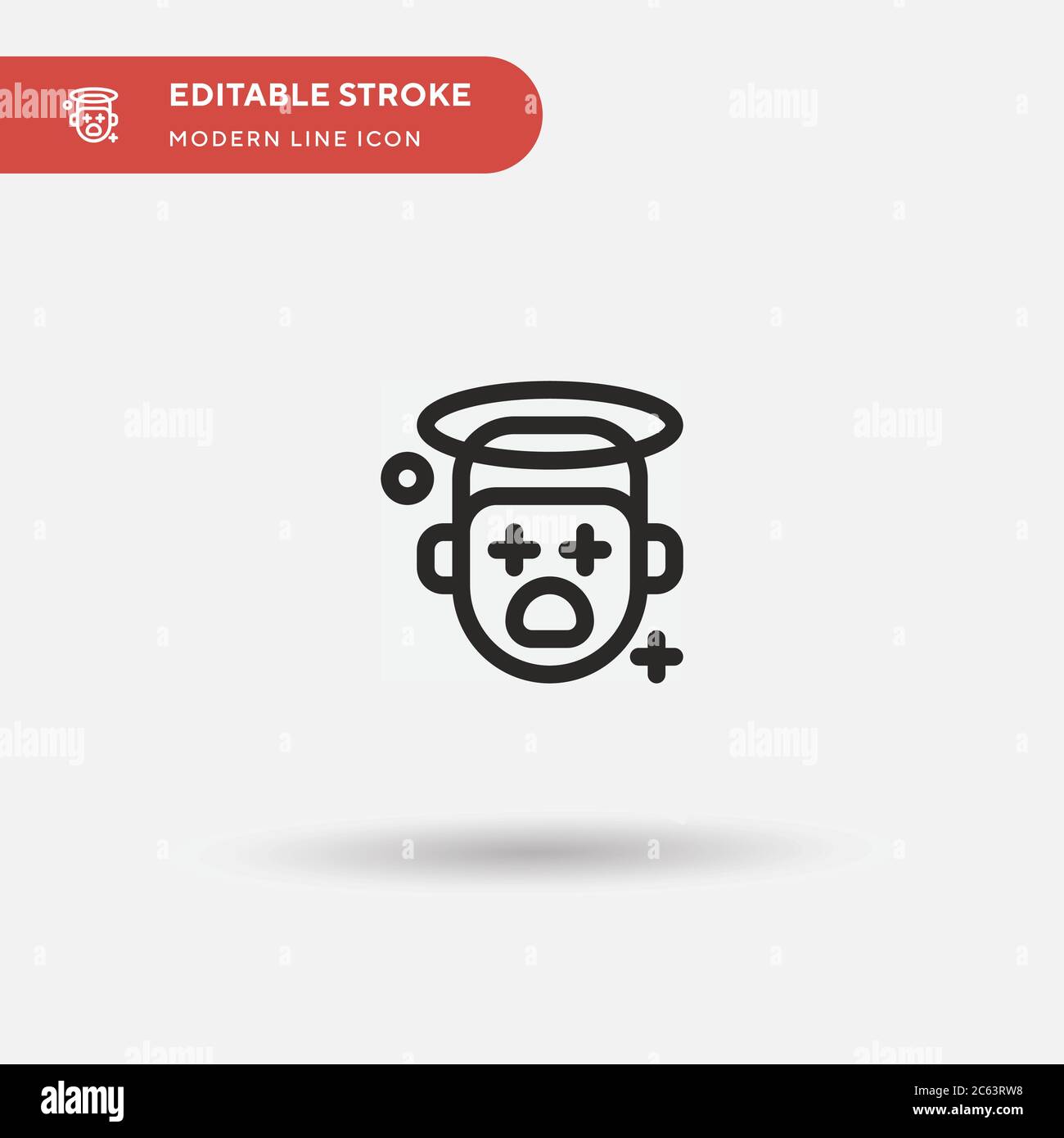 Drunk Simple vector icon. Illustration symbol design template for web ...