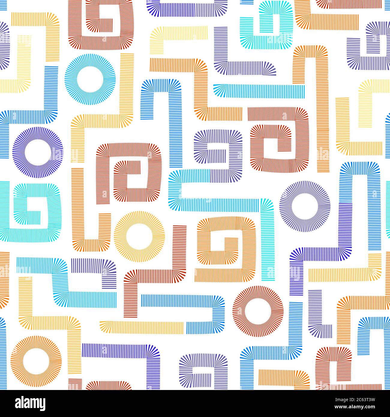 Geometric abstract seamless background. Vector illustration Stock ...