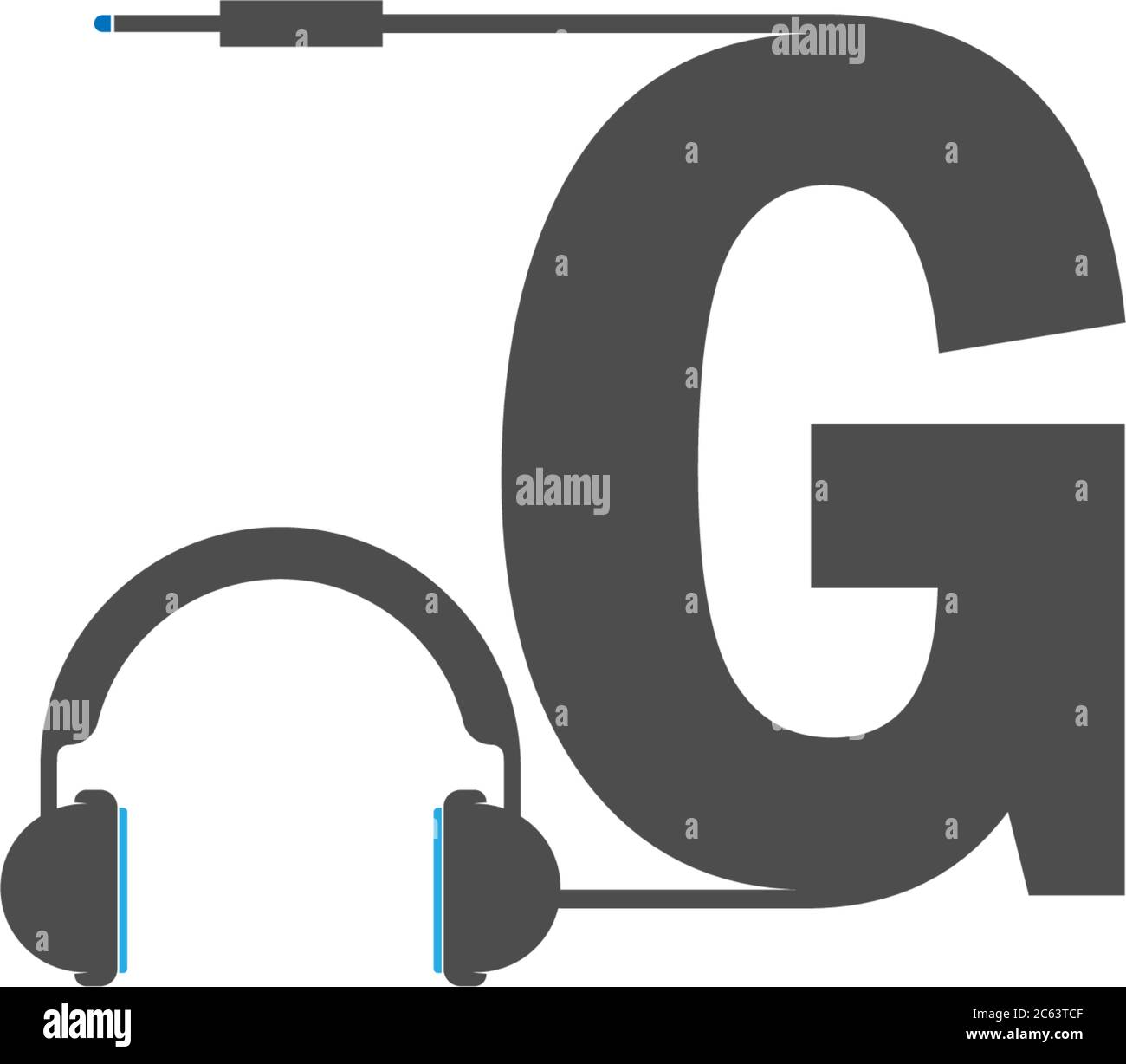 Letter G and podcast logo combination design concept Stock Vector Image ...