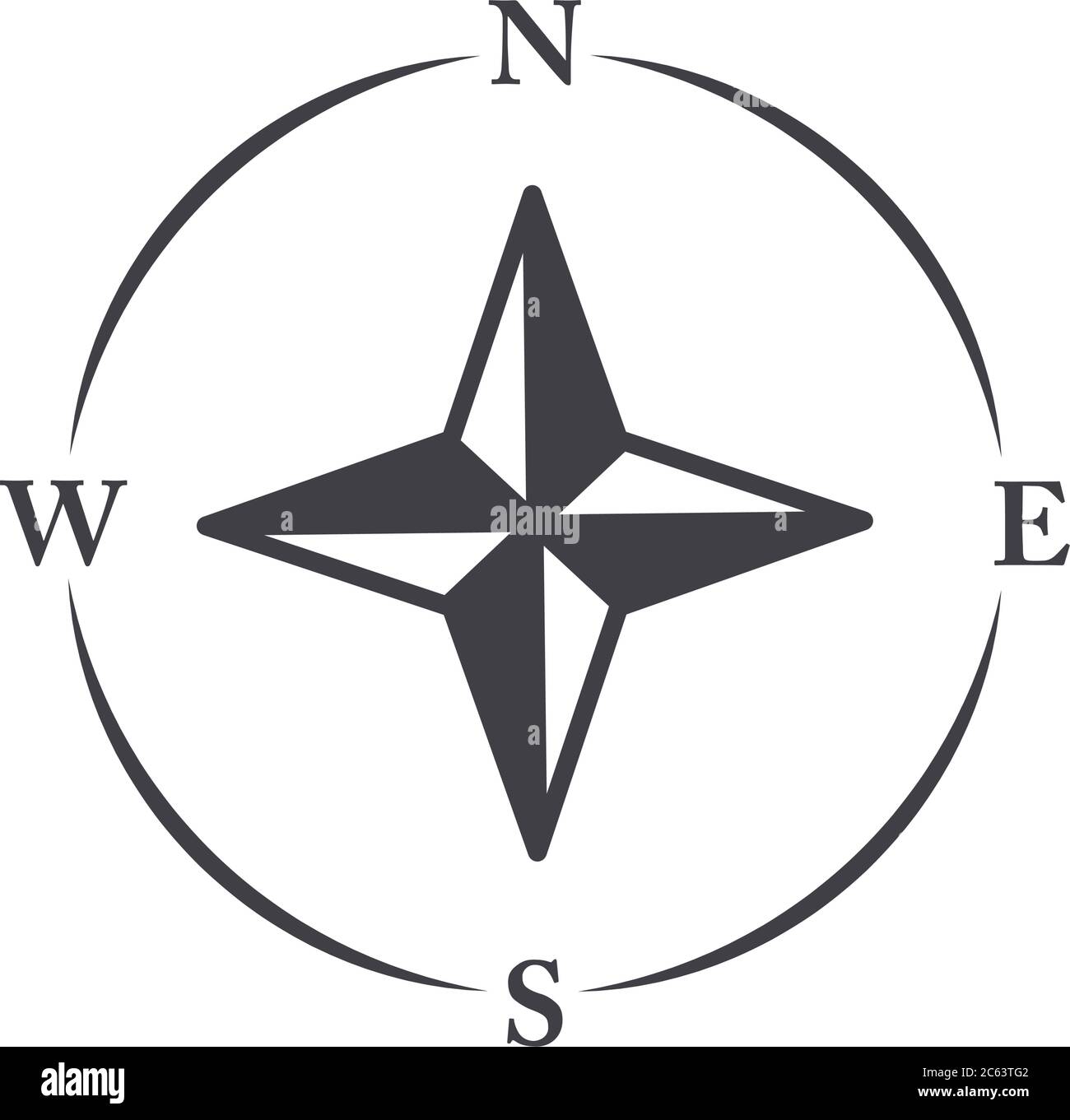 compass rose navigation cartography explore equipment vector ...