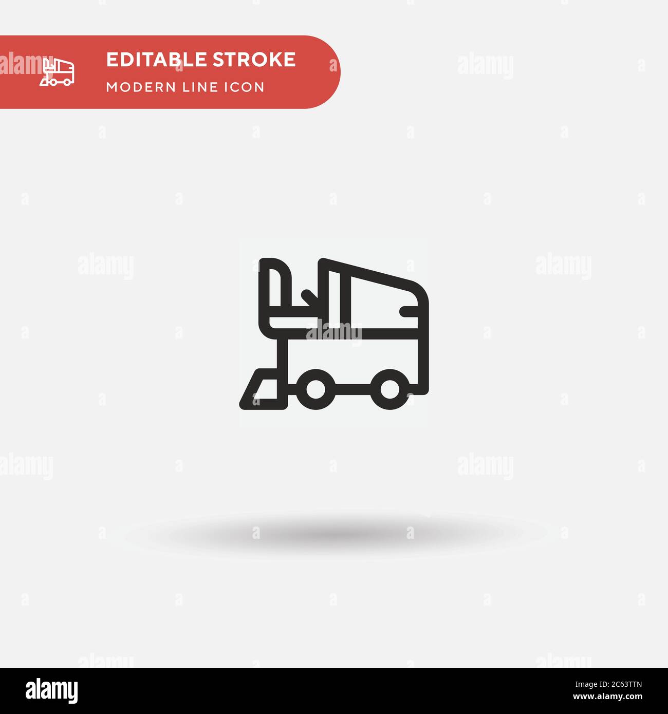 Ice resurfacer machine Stock Vector Images - Alamy