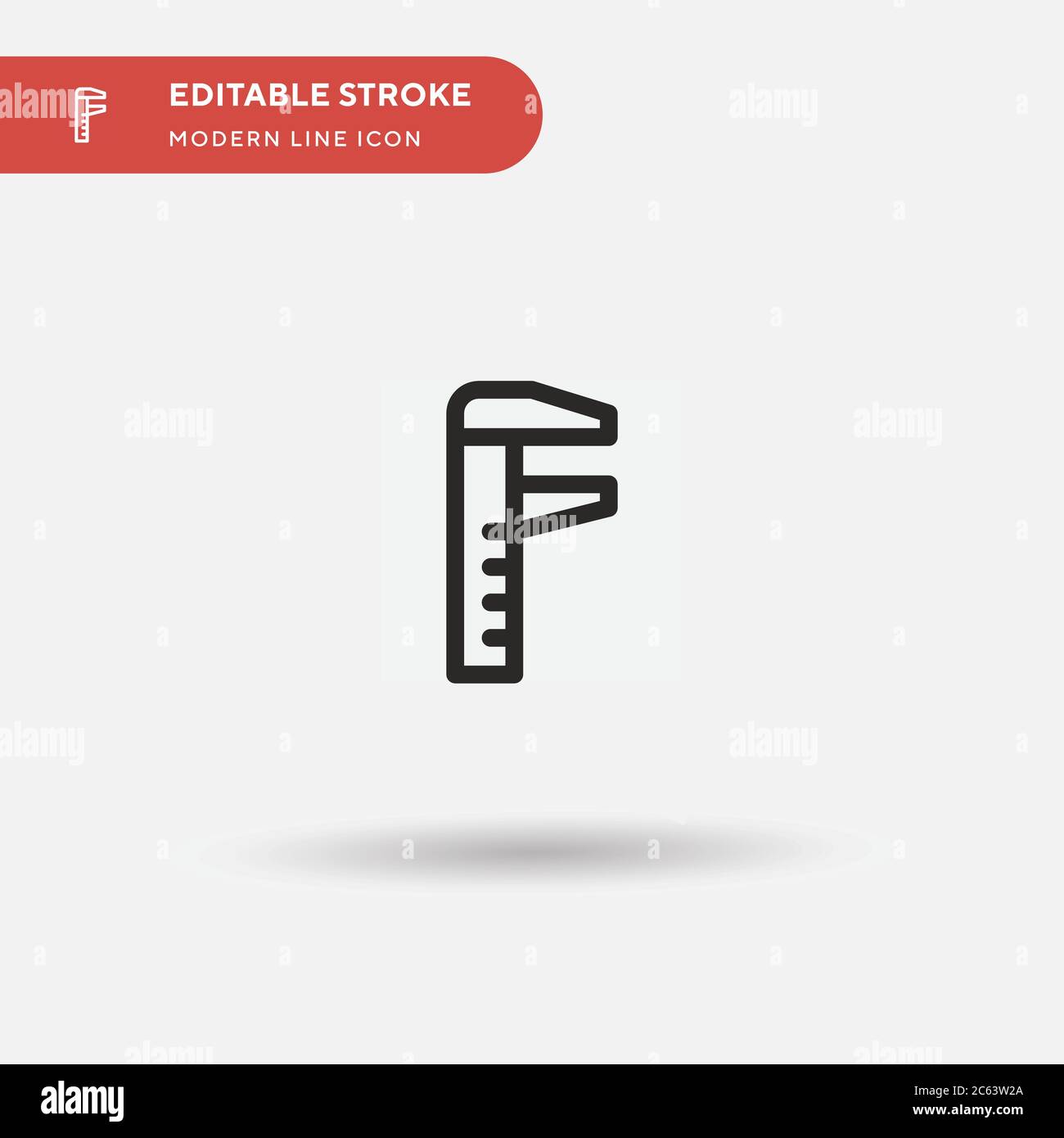 Measure Simple vector icon. Illustration symbol design template for web ...