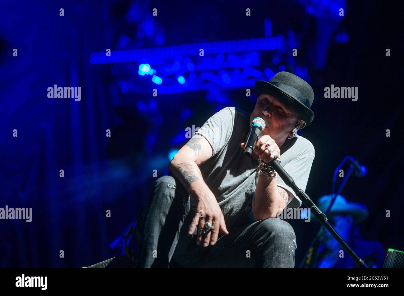 July 4, 2020. - Russia, Moscow Region. - Concert of singer Garik ...