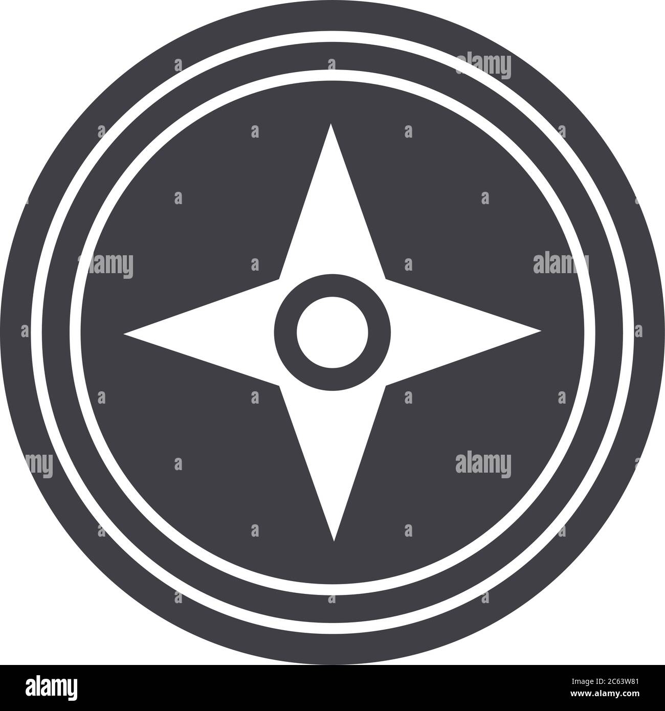 compass rose navigation cartography gps equipment vector illustration ...