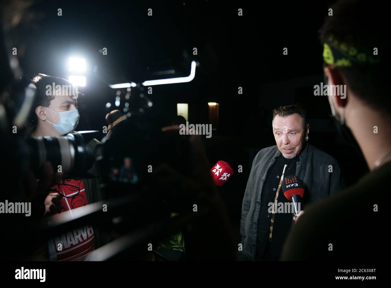 July 4, 2020. - Russia, Moscow Region. - Concert of singer Garik ...