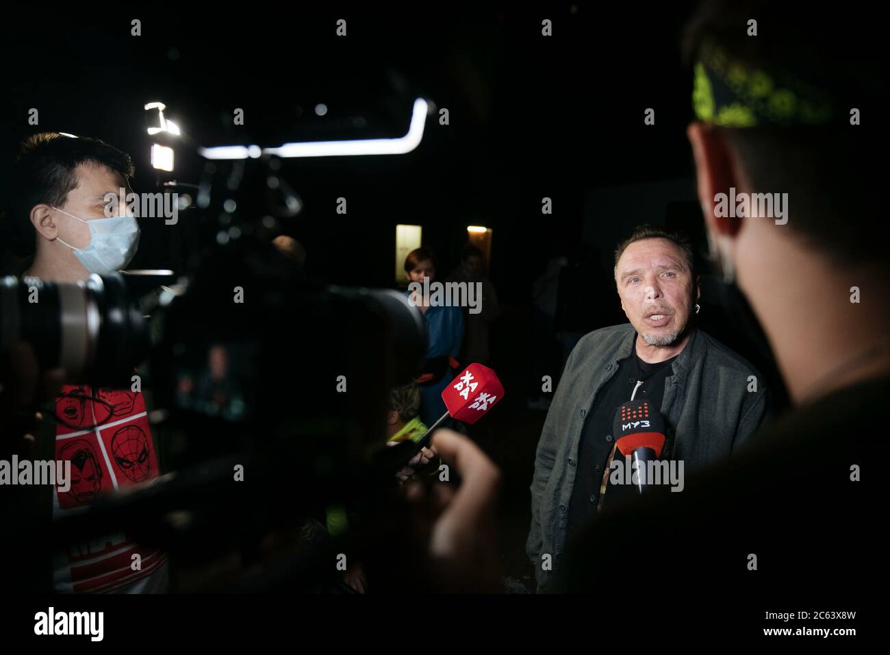 July 4, 2020. - Russia, Moscow Region. - Concert of singer Garik ...