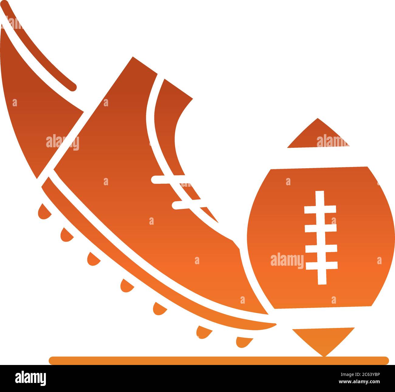 American football boot Stock Vector Images - Alamy