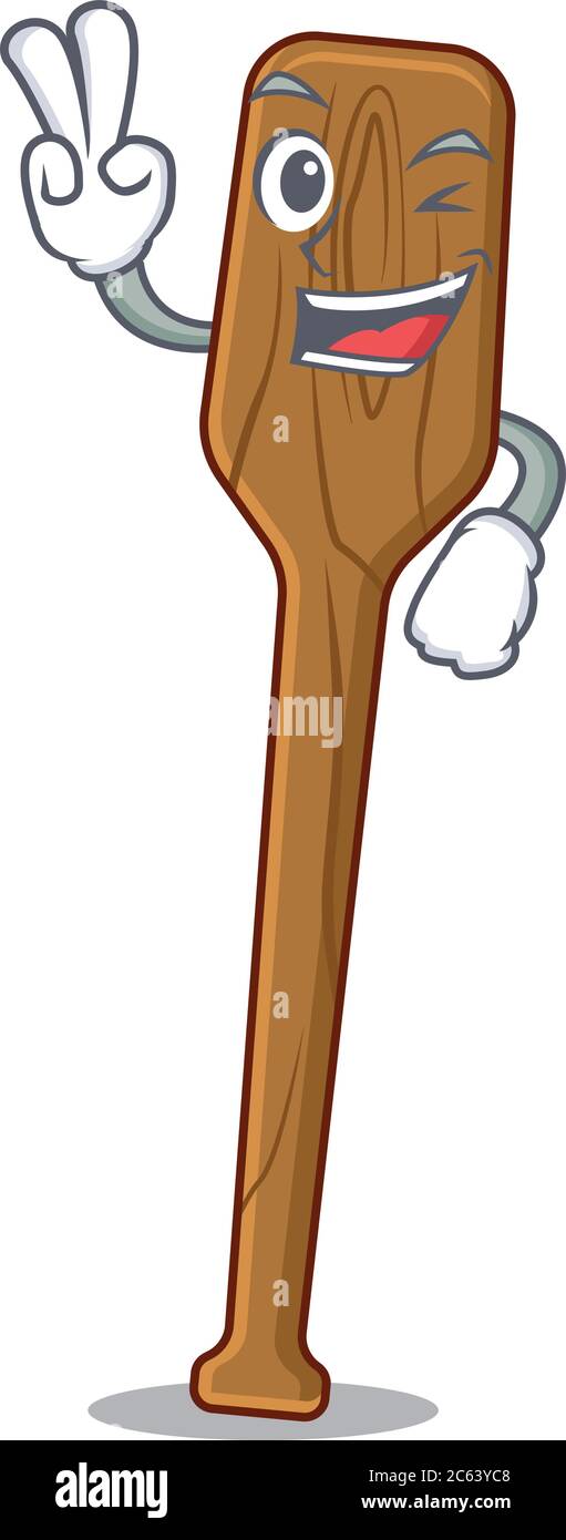 Happy oars cartoon design concept show two fingers Stock Vector Image ...