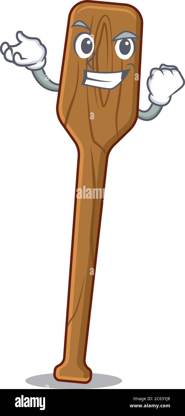 A funny cartoon design concept of oars with happy face Stock Vector ...
