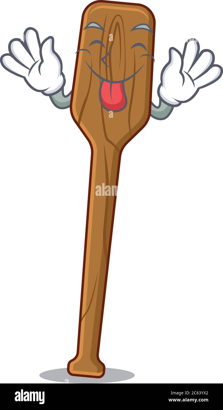 Funny oars cartoon design with tongue out face Stock Vector Image & Art ...