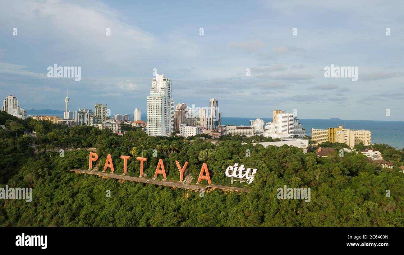 Aerial view of Pattaya , Thailand Stock Photo - Alamy