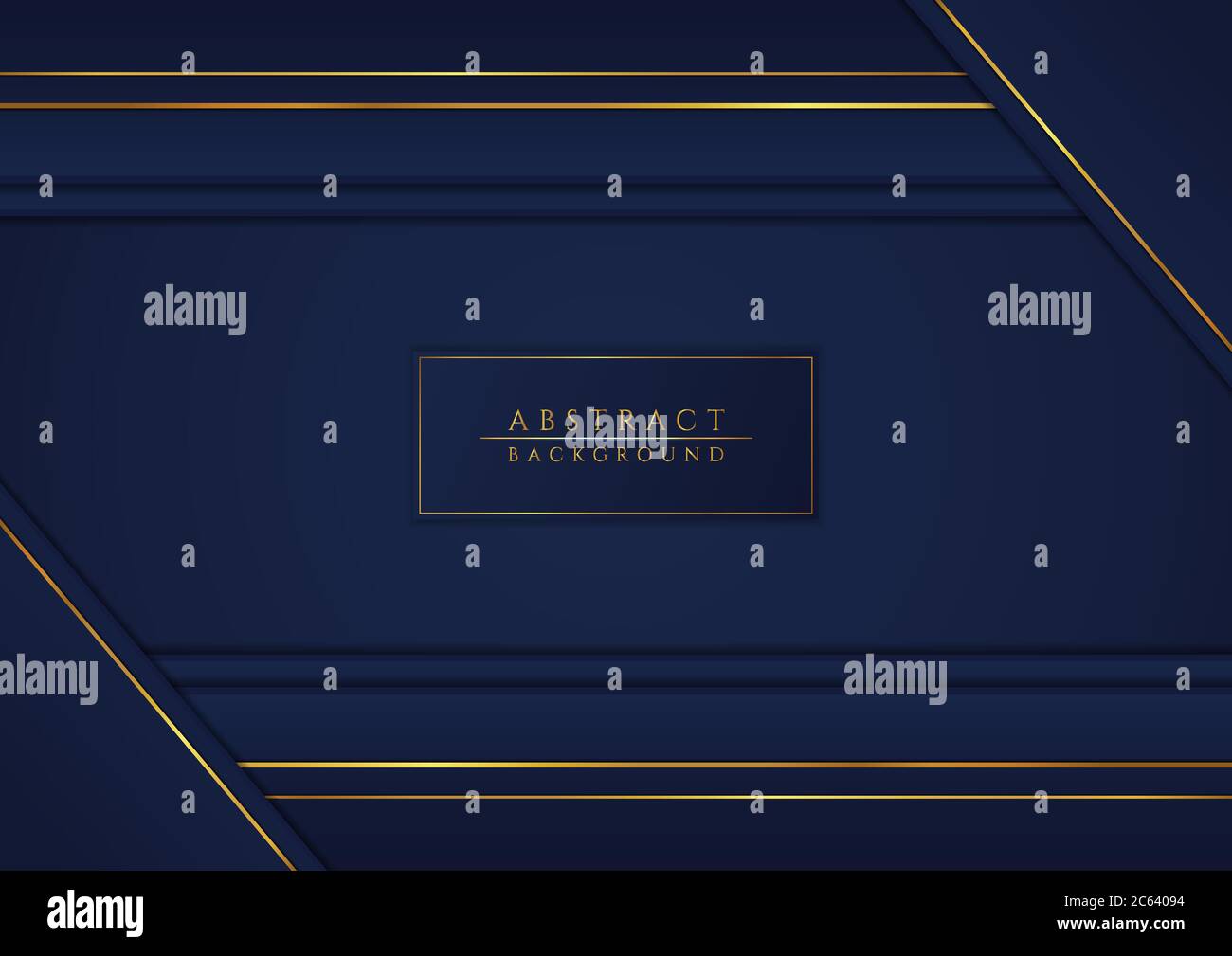 Abstract background frame overlap layer design gold metallic with space ...