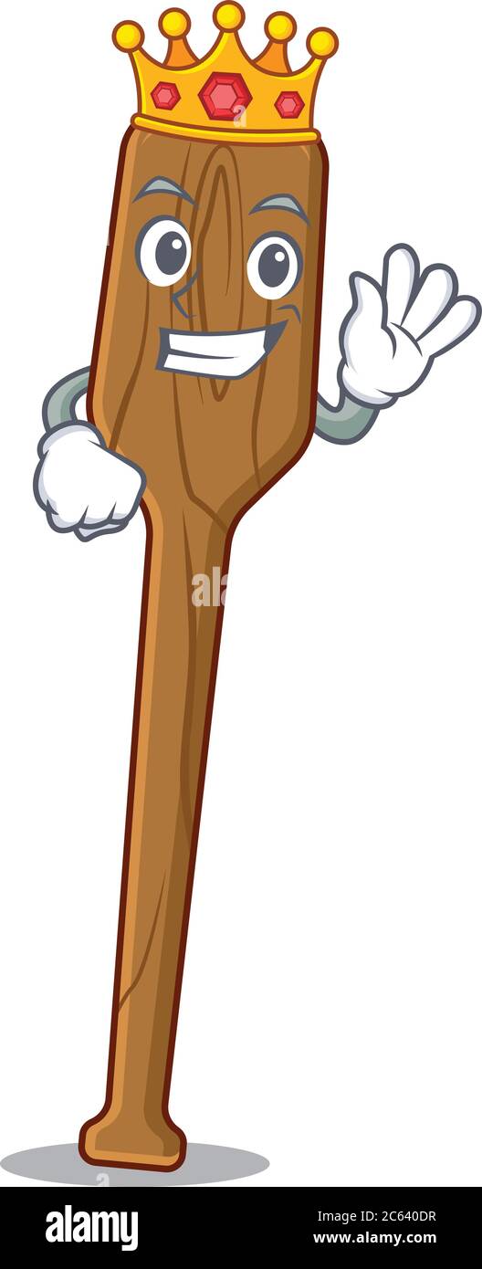 A Wise King of oars mascot design style with gold crown Stock Vector ...