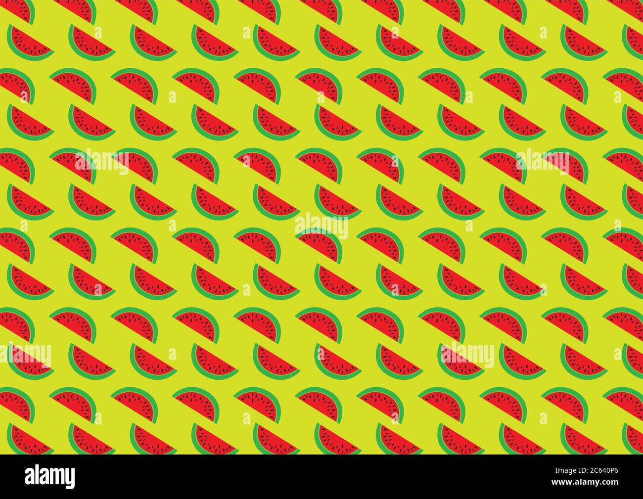 Summer pattern background design with bright watermelons. Vector ...