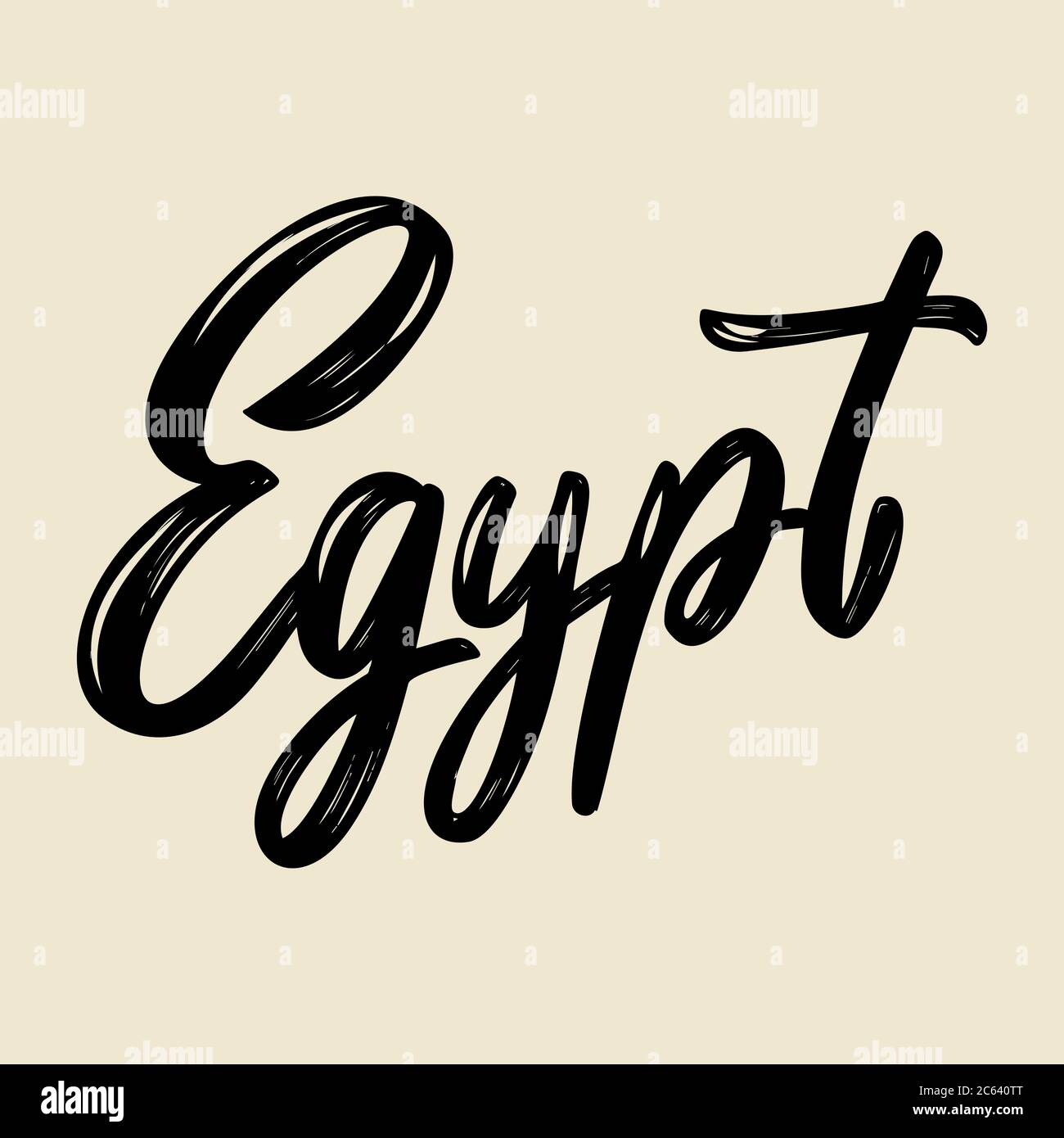 Egypt. Lettering phrase isolated on white background. Design element ...