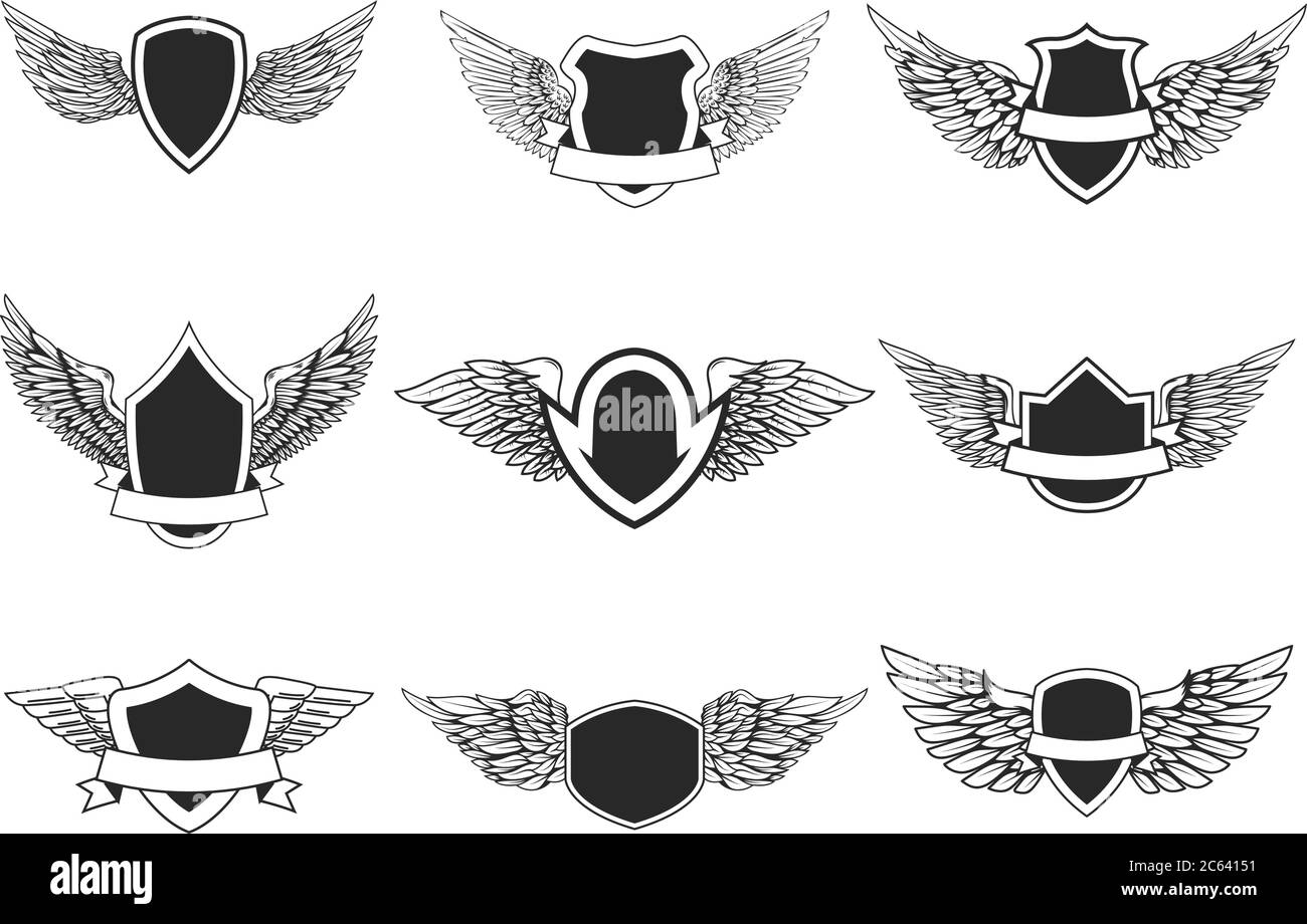 Empty Crest With Wings