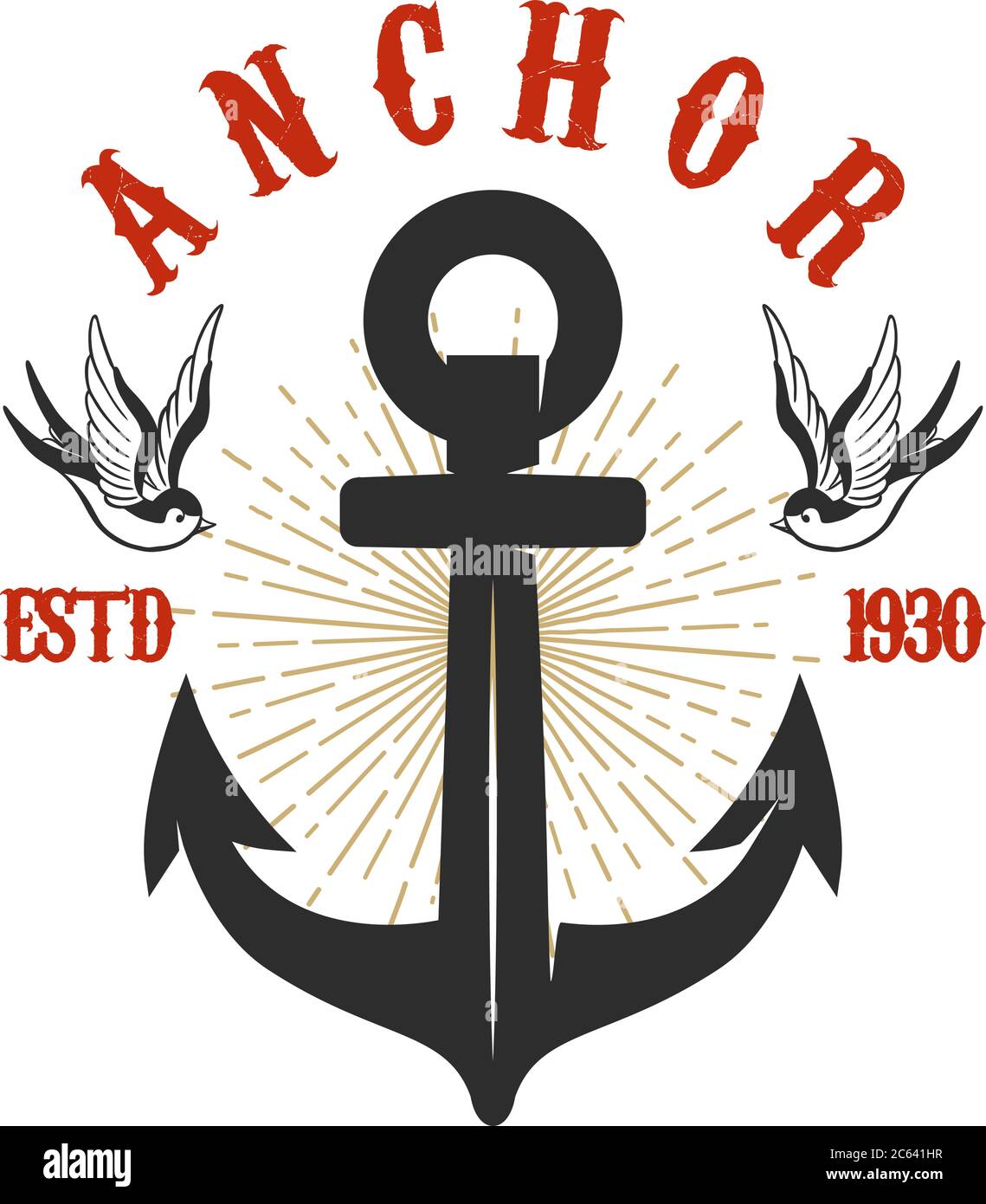 Decorative ship engraving Stock Vector Images - Alamy
